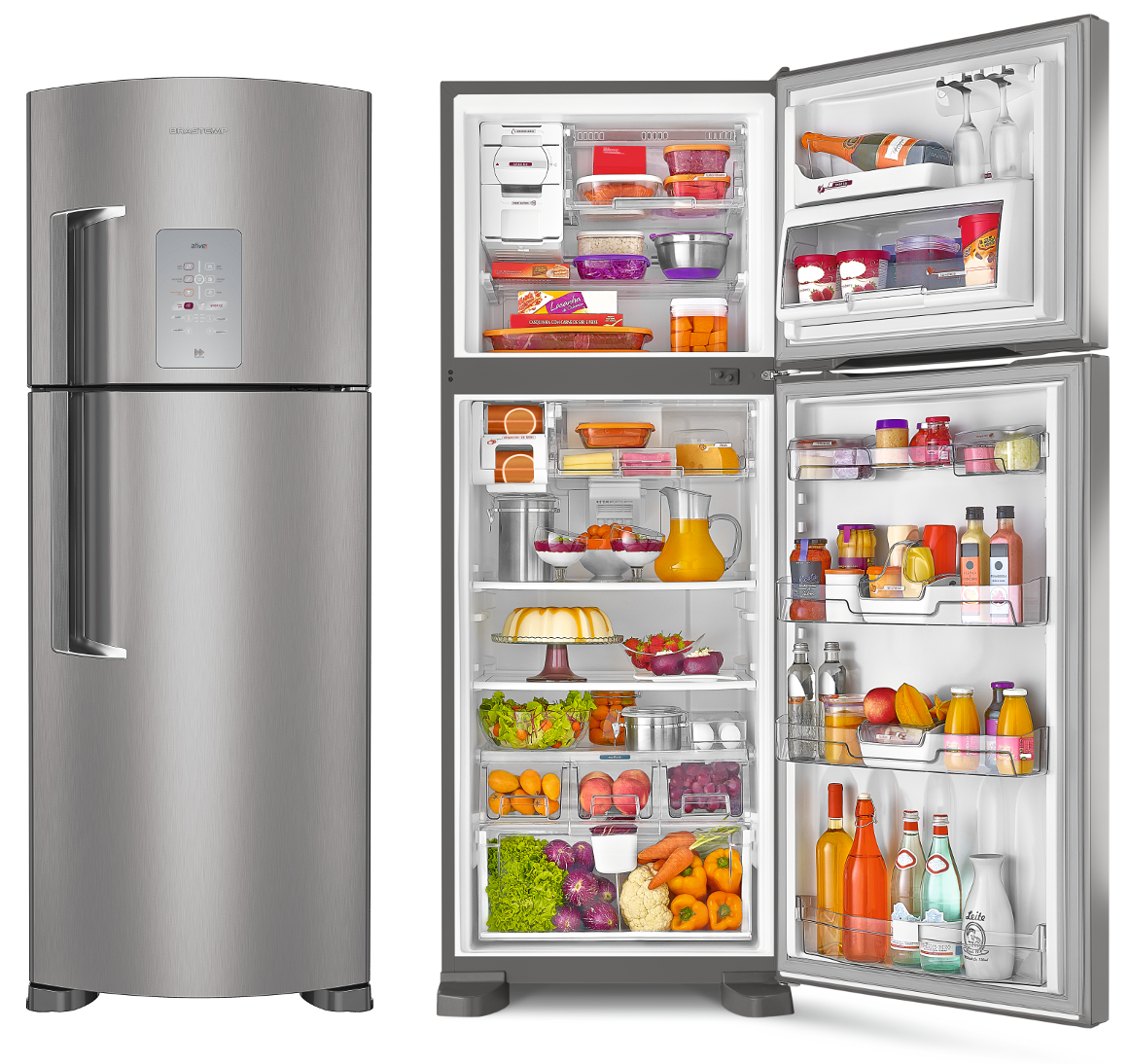 Geladeira Brastemp Ative Frost Free 429L BRM50 Evox